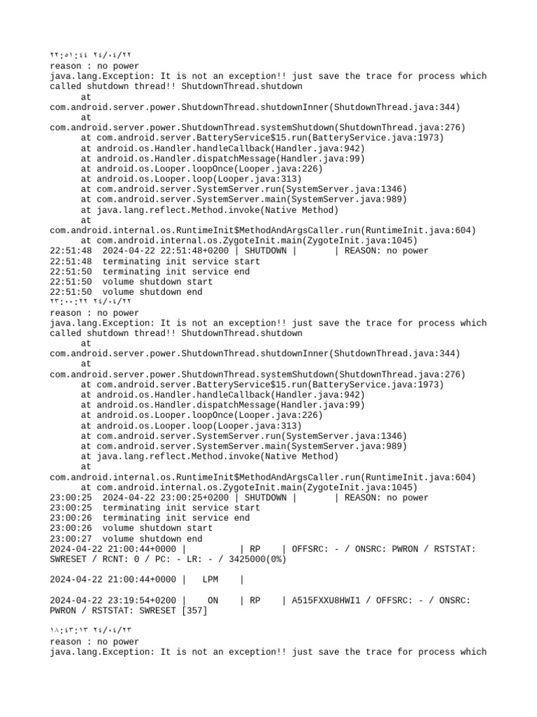 Power Off Reset Reason Backup | Download Free PDF | Java (Programming Language) | Concurrency ...