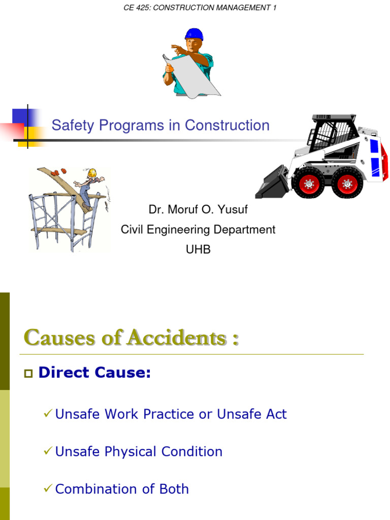 Construction Safety Program Essentials | PDF | Safety | Ladder