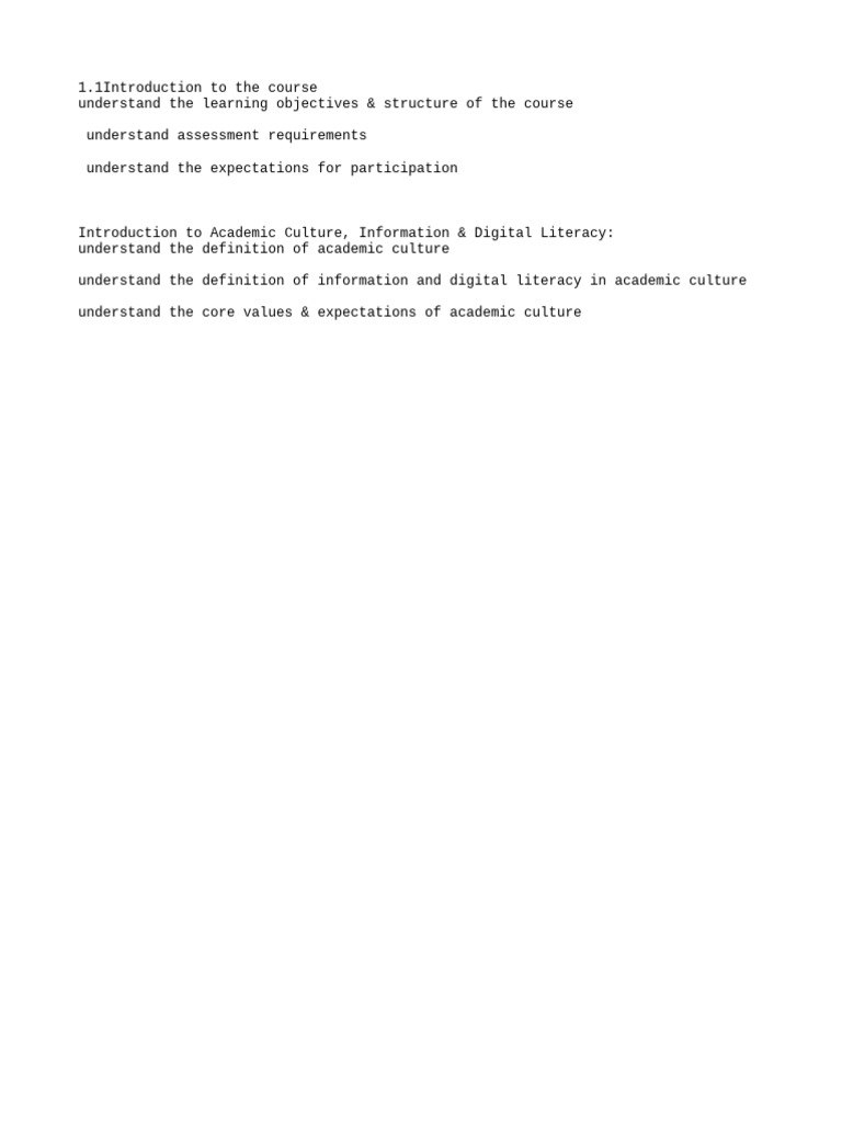 1.1introduction To The Course | PDF