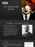 We Wear The Mask | PDF