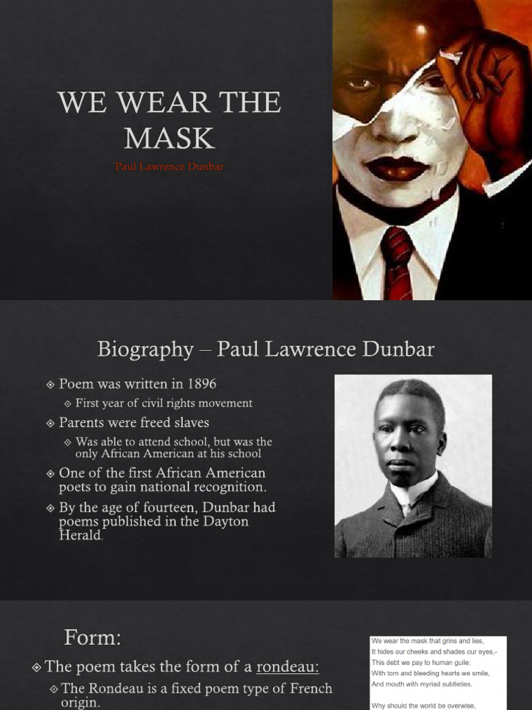 We Wear The Mask | PDF | Poetry