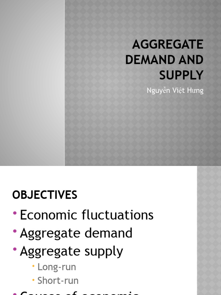8 - Aggregate Supply and Demand | PDF | Business Cycle | Fiscal Policy