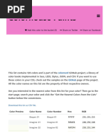 AutoCAD Color Index RGB Equivalents | PDF | Graphic Design | Image ...