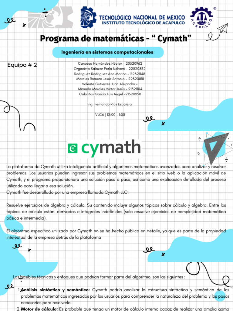 Cymath: Soluciones de Matemáticas AI | PDF | Trigonometría | Funciones ...