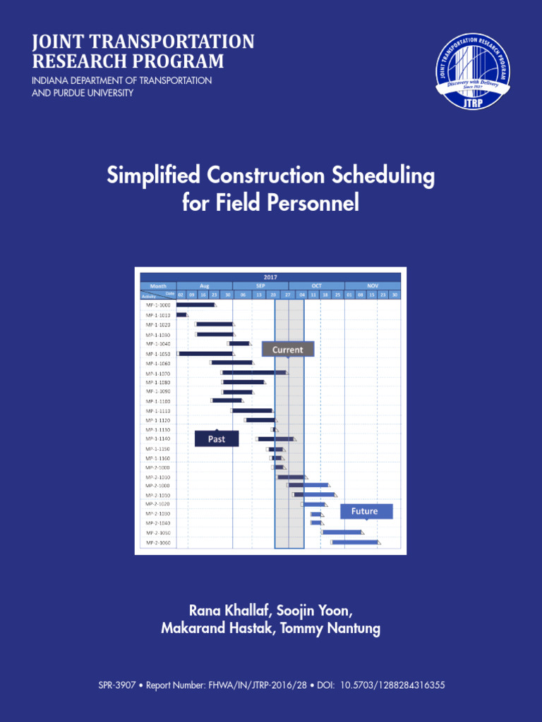 Simplified Construction Scheduling For F | PDF | Specification (Technical Standard) | Methodology