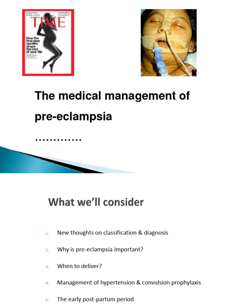 Mark Brown Medical Management of Pre Eclampsia | PDF | Hypertension | Mammalian Pregnancy