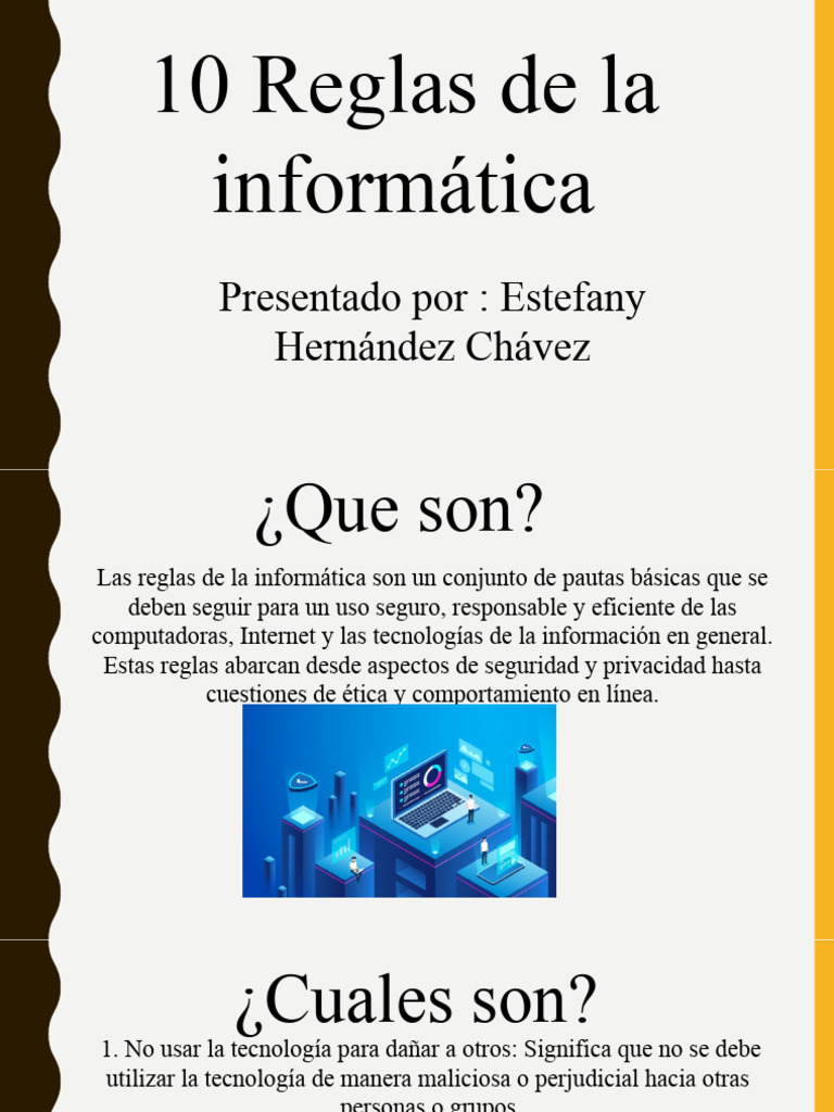 10 Reglas Esenciales de Informática | PDF | Informática | Privacidad