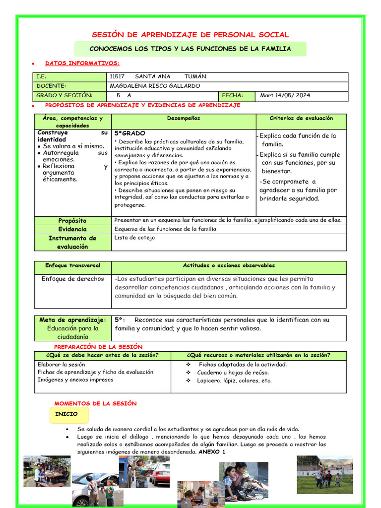 Ses-Mart-Ps-Conocemos Los Tipos y Funciones de La Familia-Jezabel ...