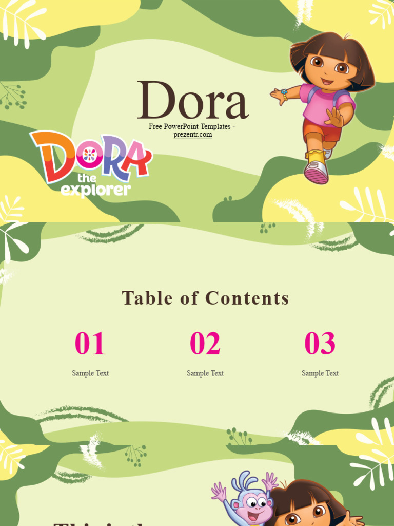 Dora PowerPoint Template | PDF