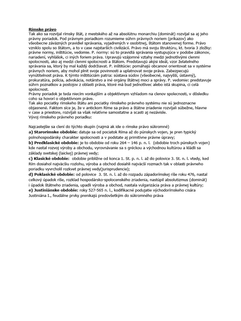 Rímske Právo | PDF