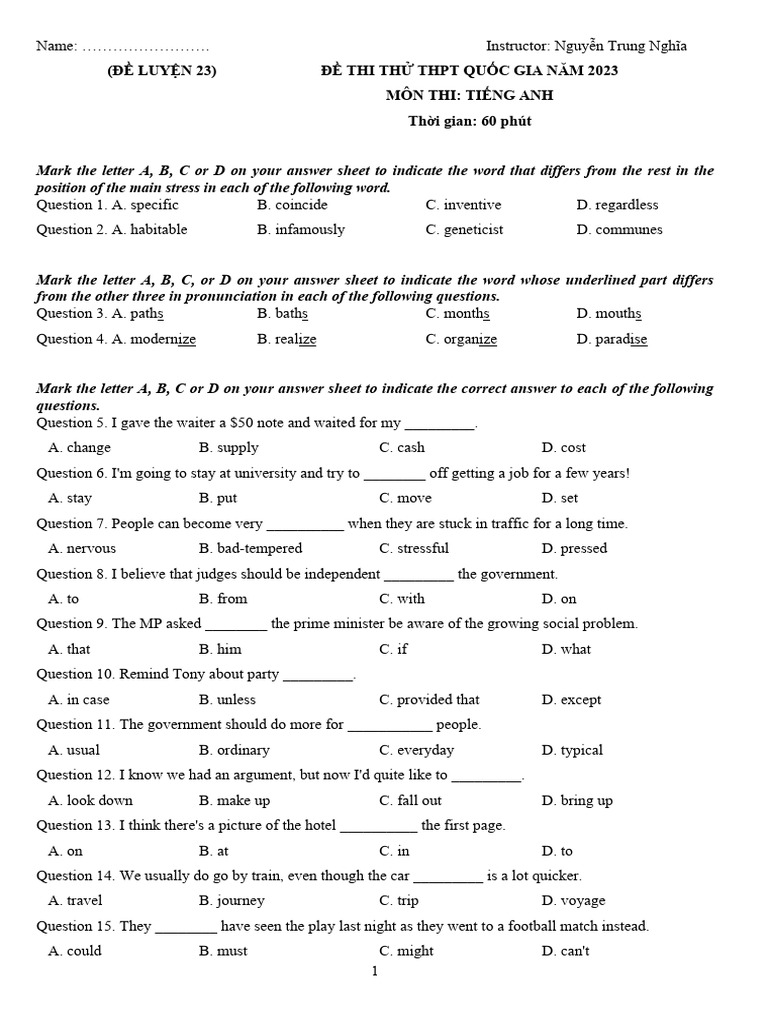 MT 23 PDF Facial Expression Emotions
