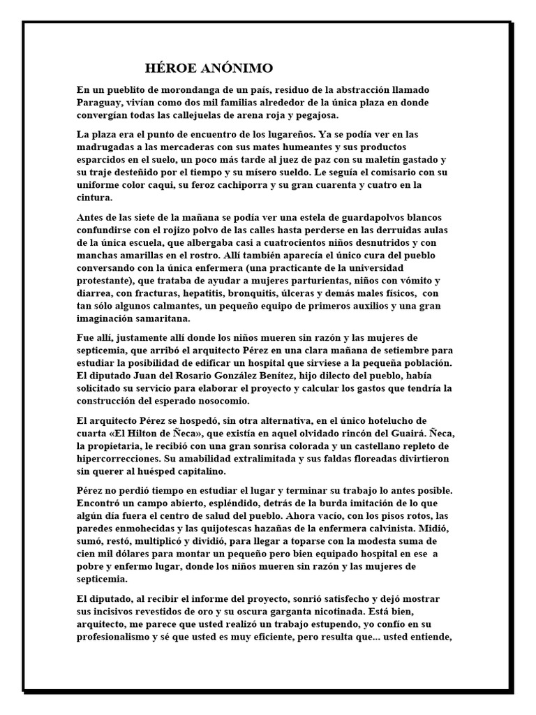 Héroe Anónimo | PDF