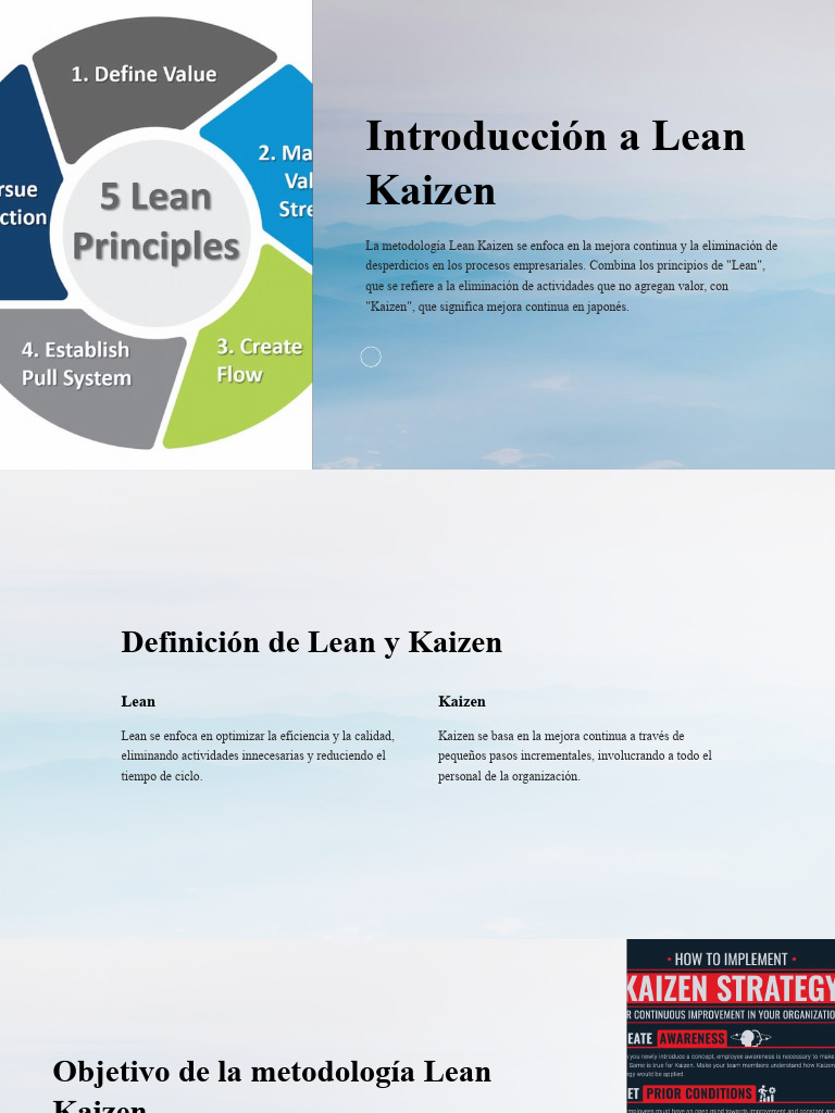 Introduccion A Lean Kaizen | PDF | Lean Manufacturing | Business