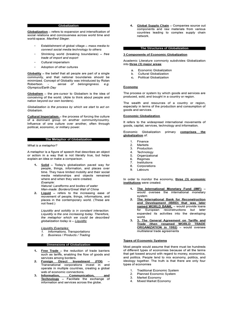 Review-Materials-SOCSCI 2 | PDF | Cultural Assimilation | Globalization Review-Materials-SOCSCI 2 | PDF | Cultural Assimilation | Globalization