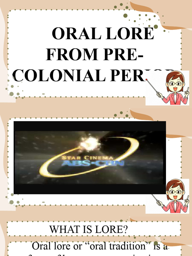 Pre-Colonial Philippine Oral Lore Guide | PDF | Oral Tradition | Legends