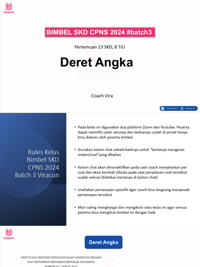 Live Deret Angka Coretan | PDF