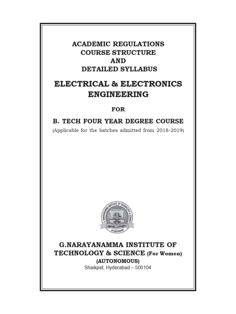 Eee R18 | PDF | Academic Term | Thesis