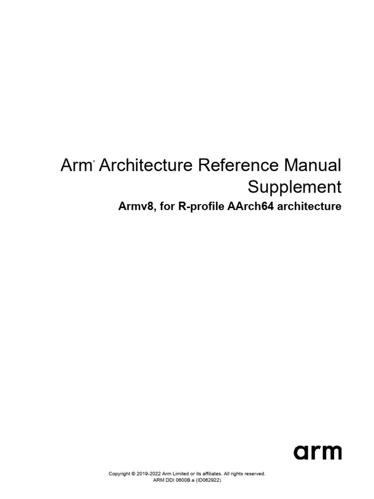 DDI0600B A Armv8 r64 Supplement | PDF | 64 Bit Computing | Assembly ...