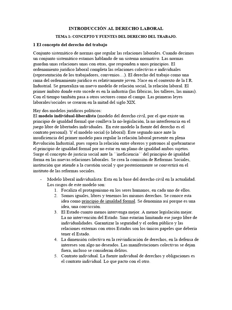 Derecho Laboral CCPP Ucm | PDF | Derecho laboral | Sindicato