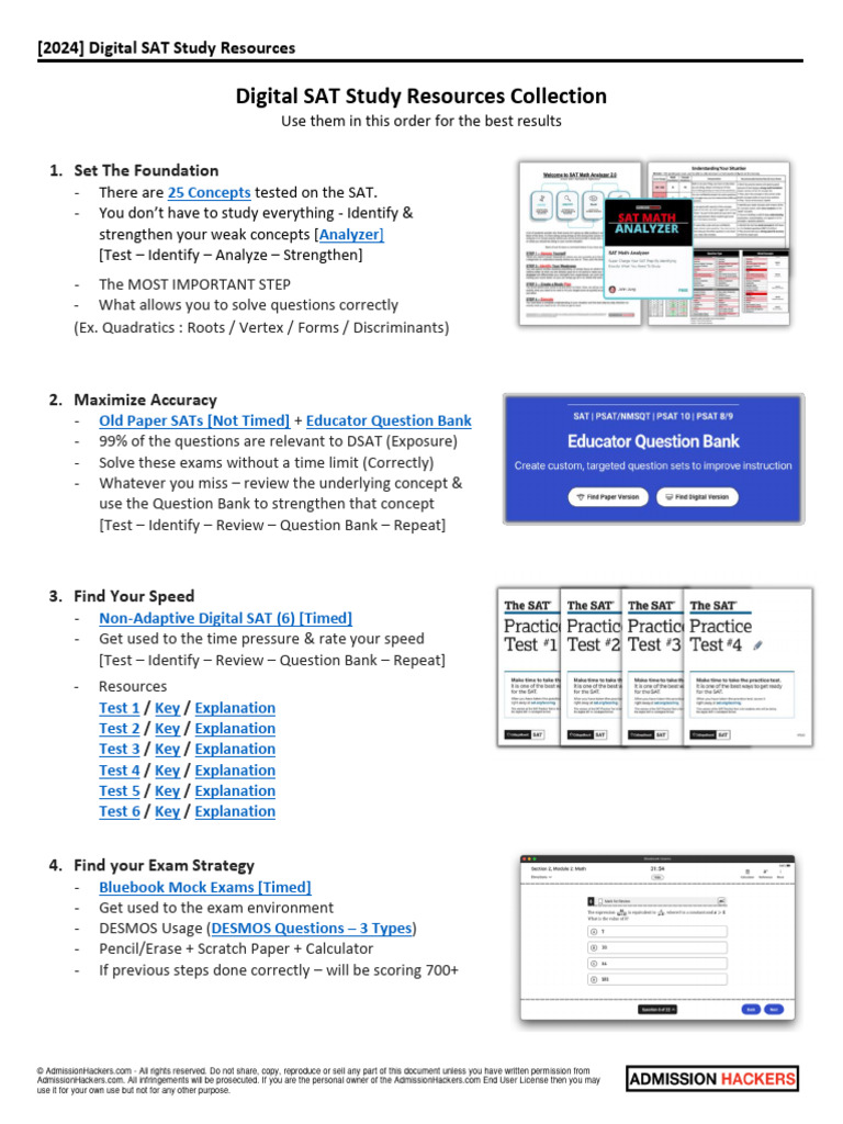Digital SAT Study Guide 2024 | PDF