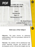 Code of Civil Procedure 1908 | PDF