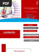 Introduction To Mozhigal Vision For Language Lab | PDF