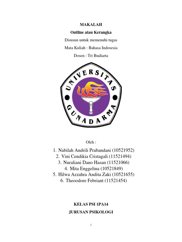 Materi Ke 7 Makalah Outline (Kerangka) - KEL.6-dikonversi | PDF | Karier & Perkembangan