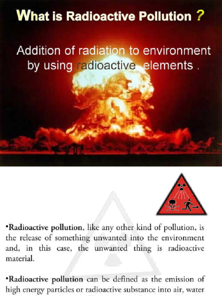 Radioactive Pollution | PDF