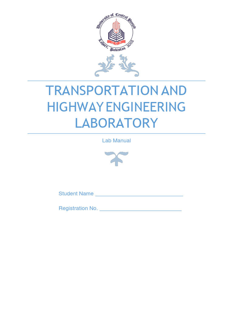 Transportation Engineering Lab Manual | PDF | Density | Porosity