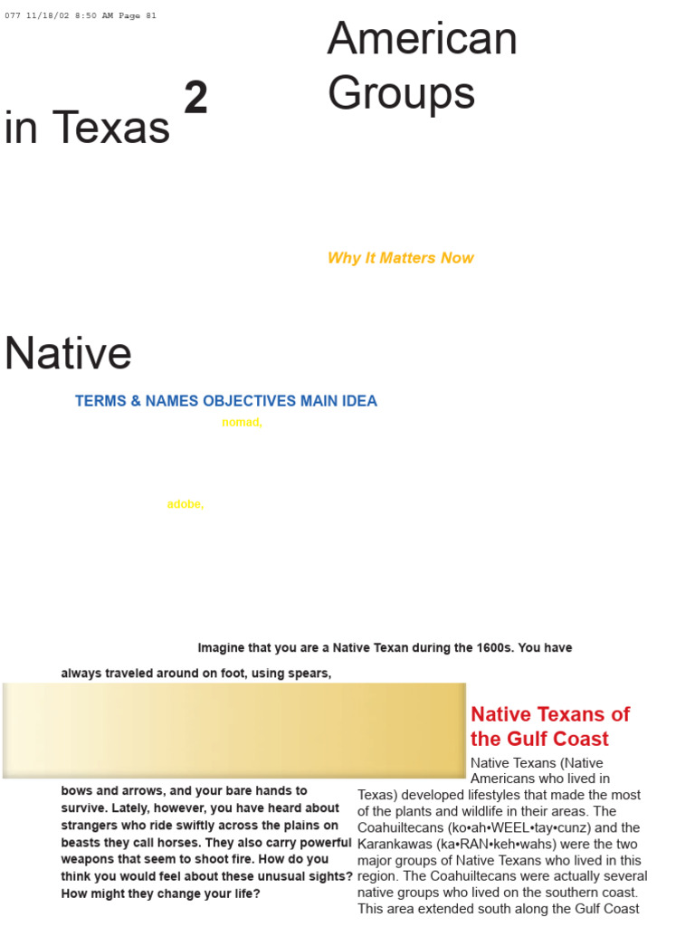 Chapter 4 Sec 2 | PDF | Comanche | Apache