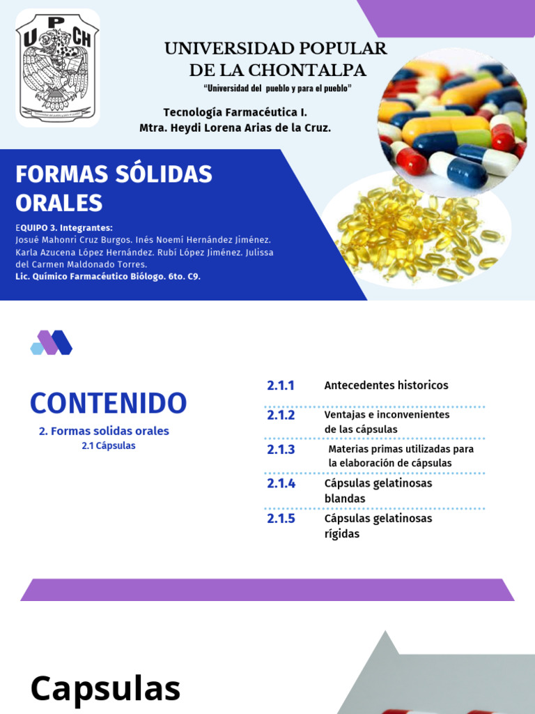 Ventajas y Tipos de Cápsulas Sólidas | PDF | Tableta (Farmacia ...