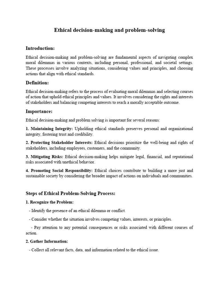 EDM Strategies & Problem Solving | PDF | Decision Making | Risk