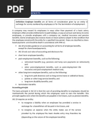 Ind as 19 - Employee Benefits | PDF | Employment | Defined Benefit ...