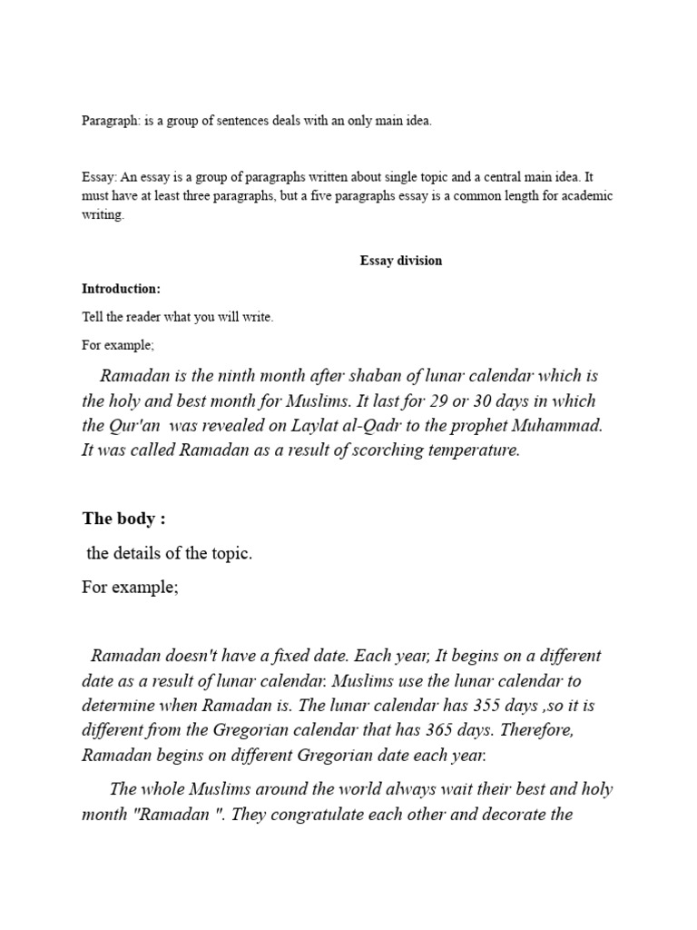 Understanding Ramadan Essays | PDF