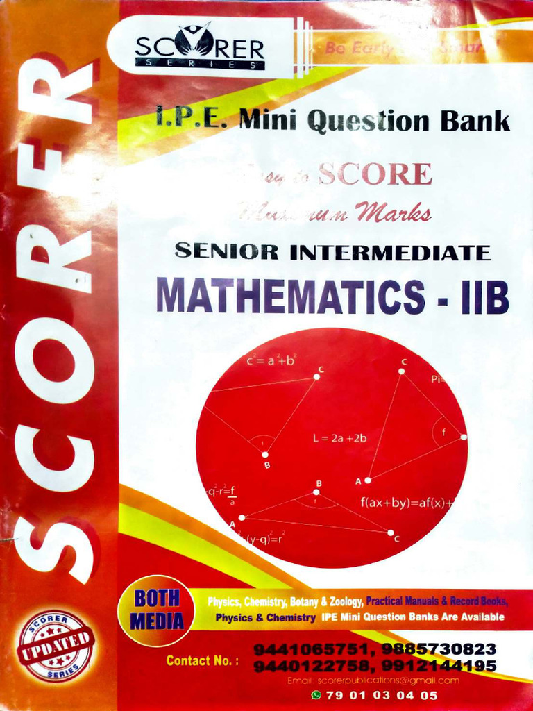Maths 2b Scorer Materialdeva 1 | PDF