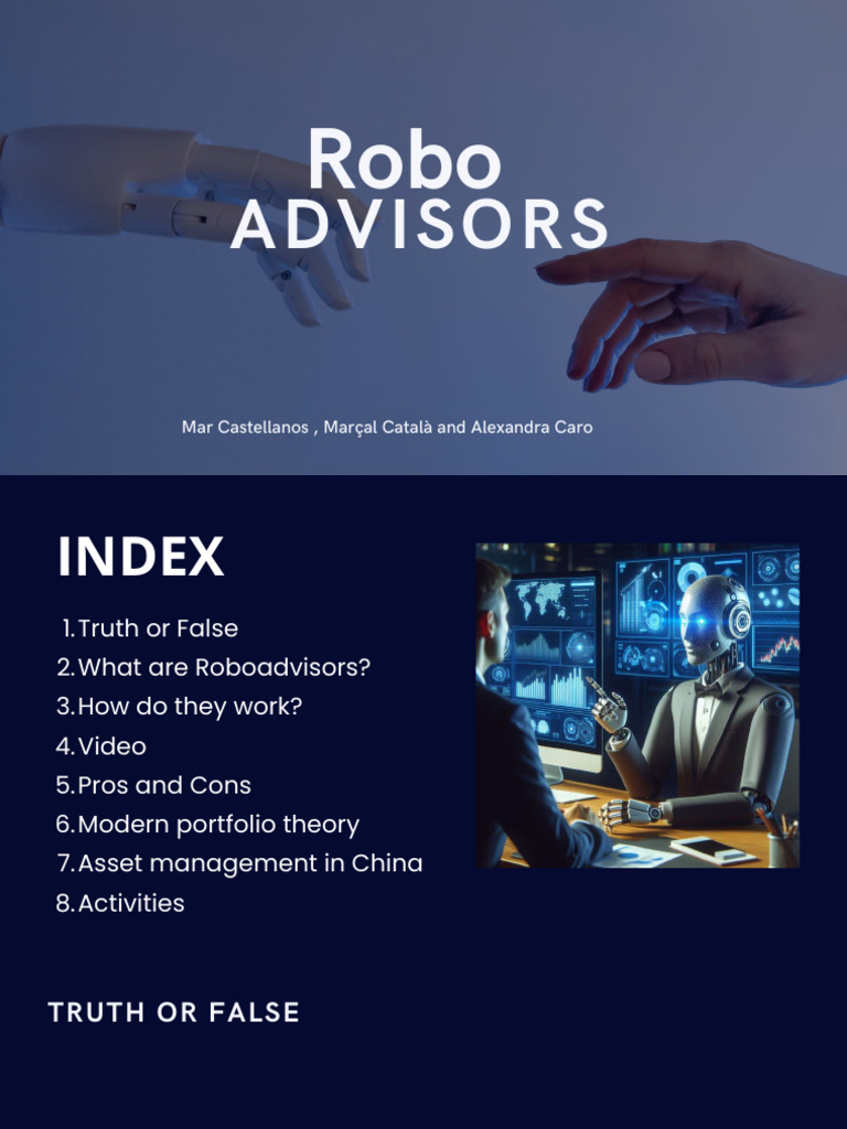 Roboadvisors: Pros, Cons, and Insights | PDF | Financial Risk | Investing