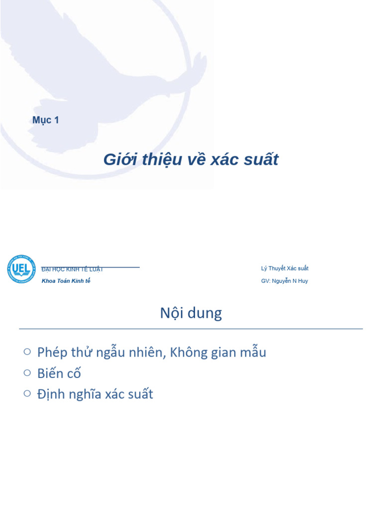 Gioi Thieu Ve Xac Suat | PDF