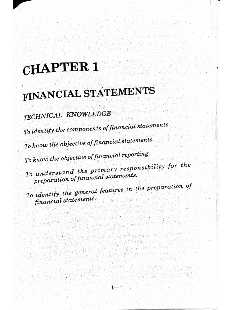 Financial Analysis and Reporting Part 1-1 | PDF
