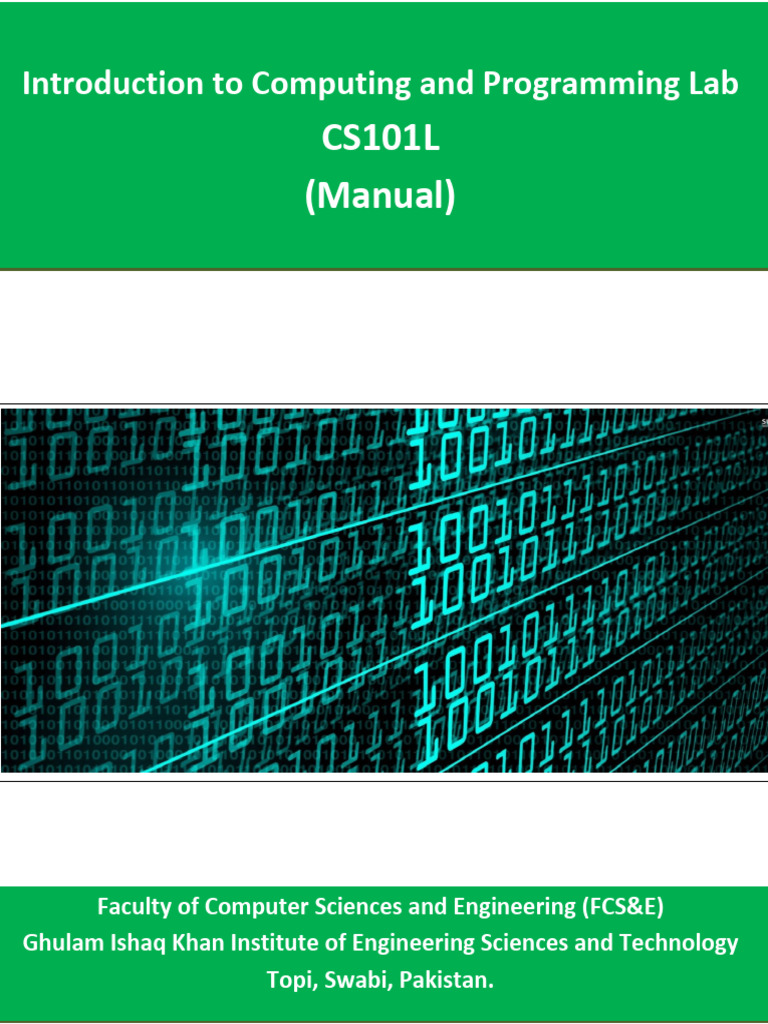 CS101Lab Manual (revised)-1 | PDF | Decimal | Software Engineering