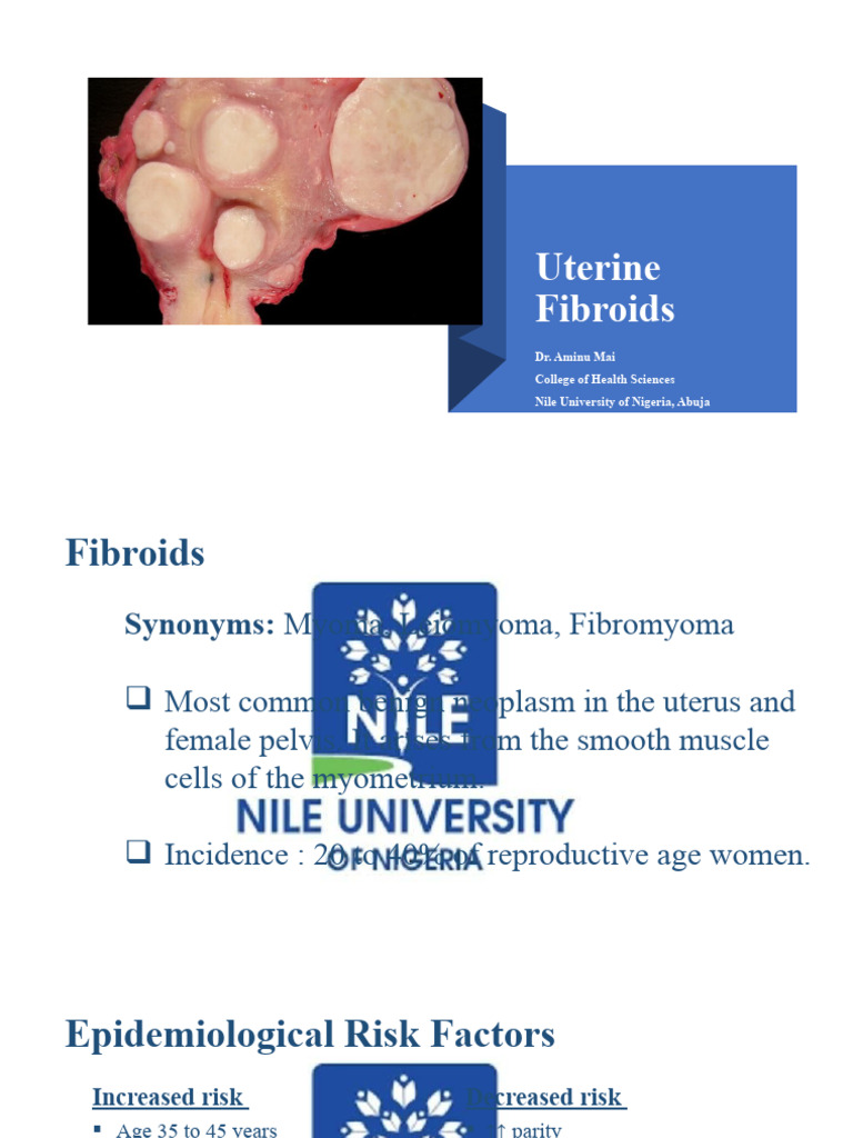 Uterine Fibroids | Download Free PDF | Medical Specialties | Clinical Medicine
