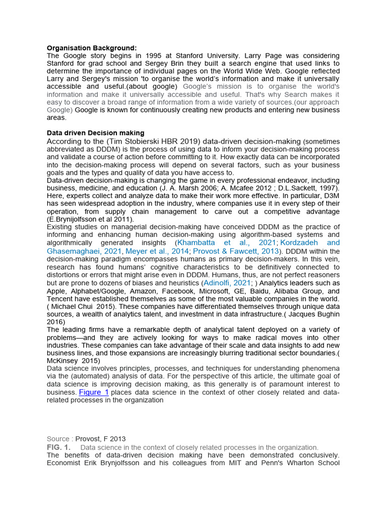 Data Driven Decision Making Pdf Cloud Computing Analytics