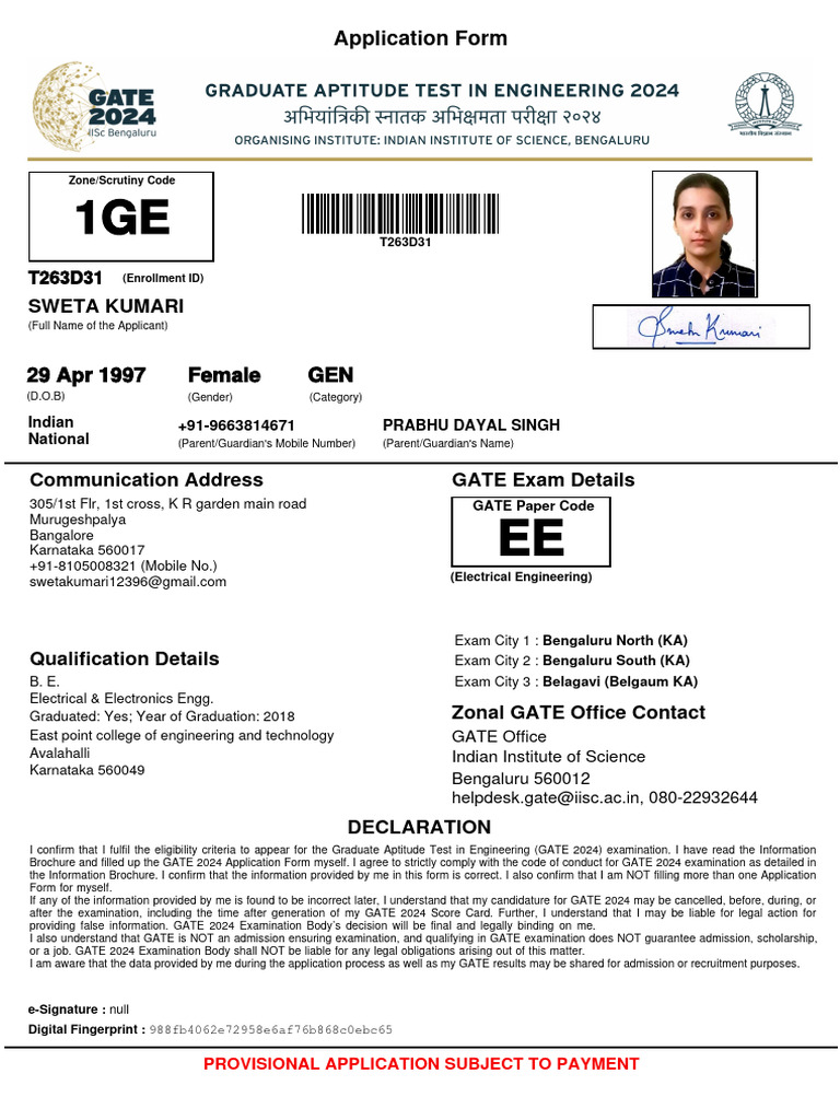 T263 D31 Application Form | PDF