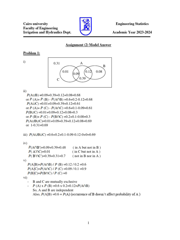 Sol Sample Sheet2-2023 | PDF | Applied Mathematics | Statistics