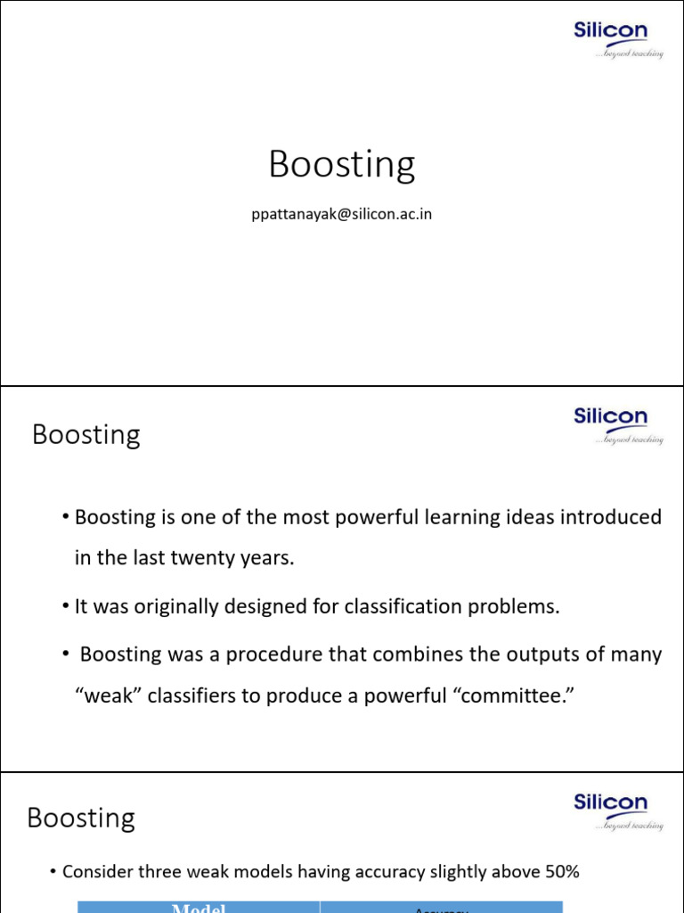 Pradipta Kumar Pattanayak - Ada Boosting | PDF | Statistical Classification | Statistics