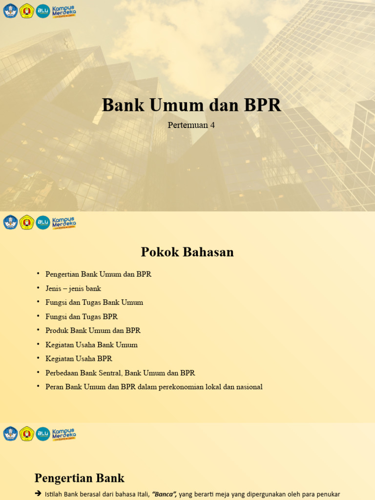 TM 4 - Bank Umum Dan BPR | PDF | Hukum