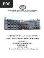 Bcsl606 Lab Manual ML Lab | PDF | Bayesian Network | Deep Learning