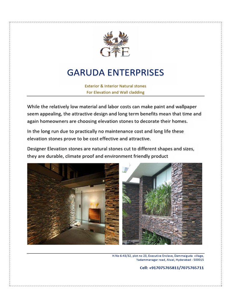 Garuda Stone Brochure | PDF