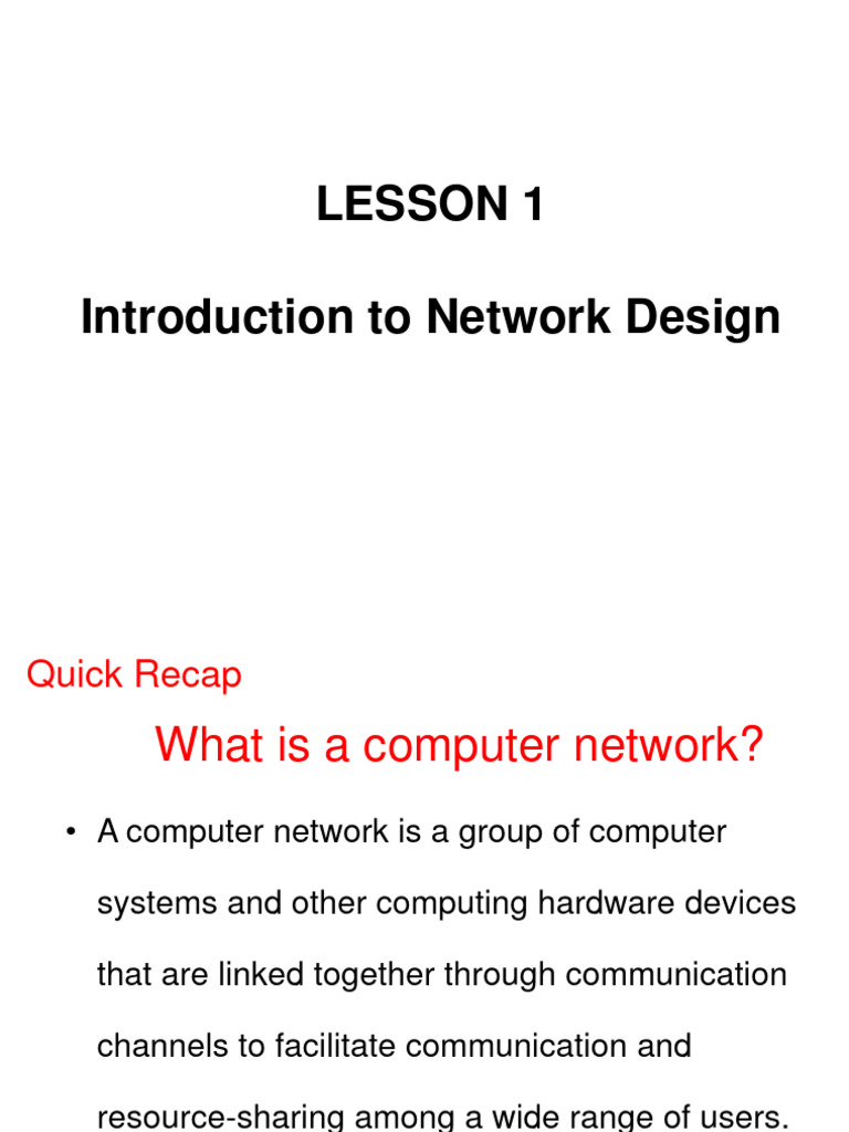 Network Design Basics and Types | PDF | Computer Network | Internet Protocol Suite