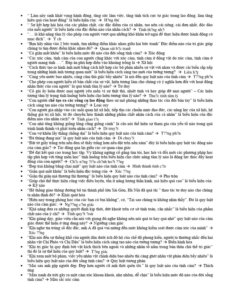 TLH TRẮC NGHIỆM | PDF