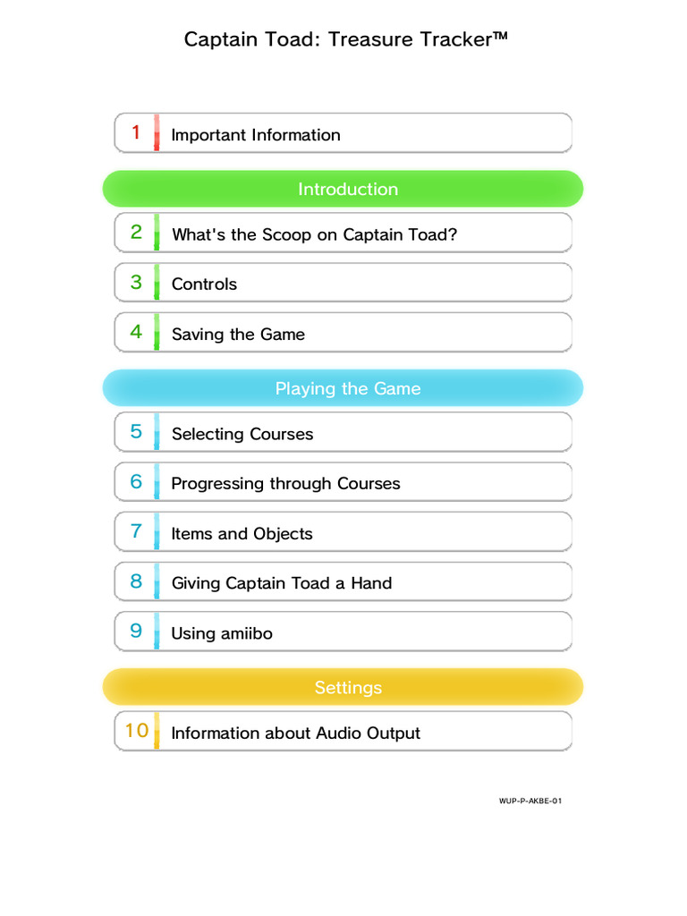 manual-WiiU-Captain Toad Treasure Tracker en | PDF | Video Game ...